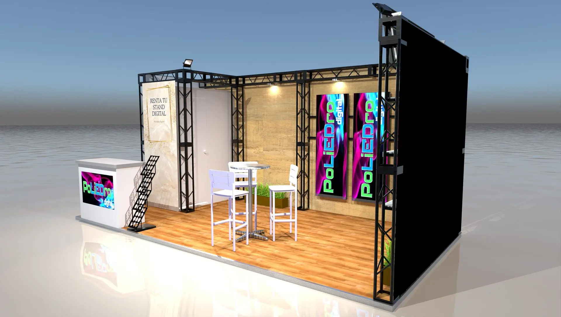 Renta Stands con Pantallas Digitales